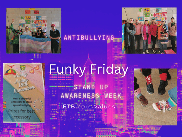 Stand Up Awareness Week Initiative – Funky Friday – Scoil Ruáin